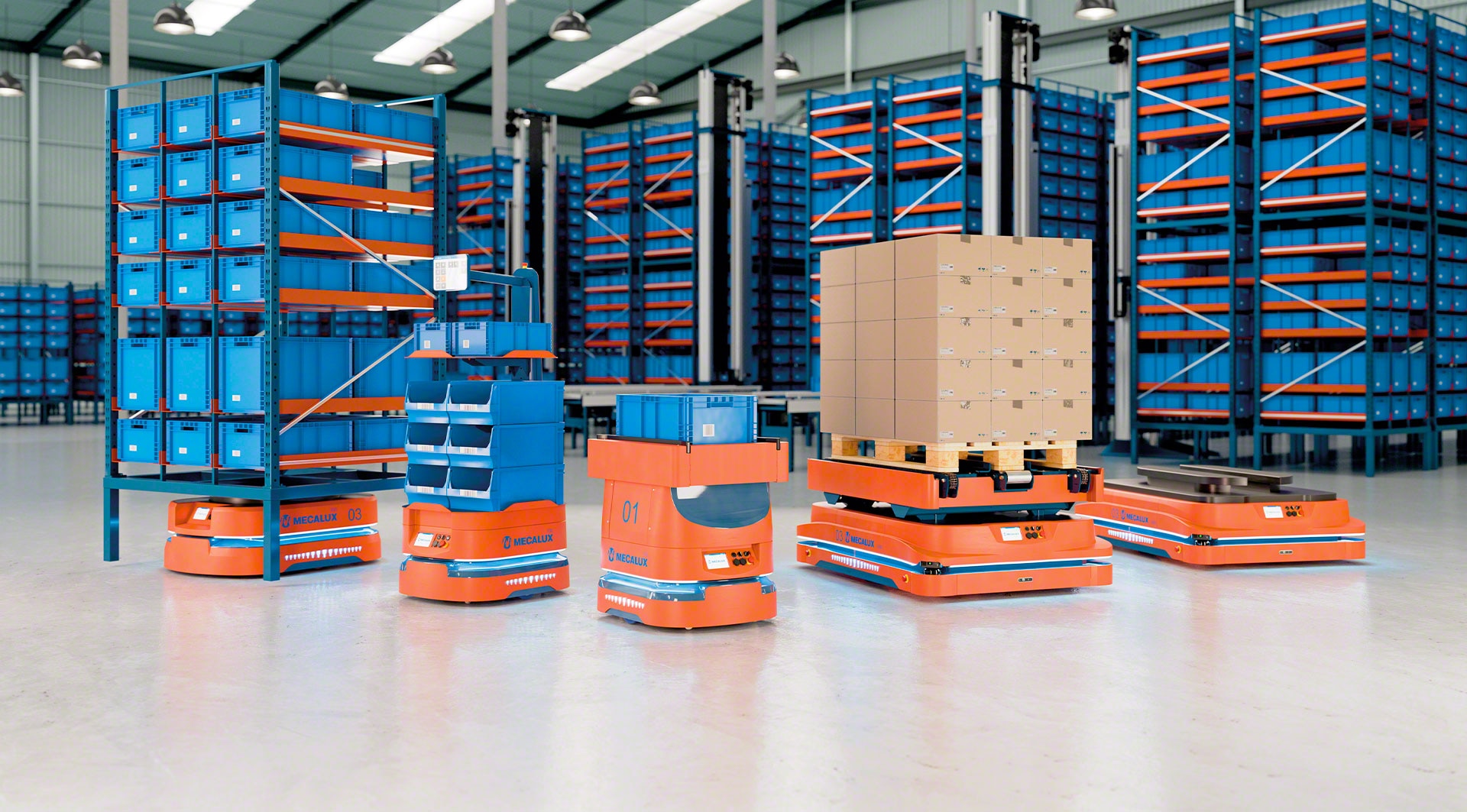 Robots móviles autónomos (AMR) - Mecalux.com.uy